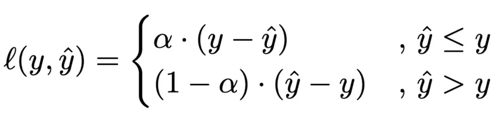 Quantile Loss는 Quantile Regression시 사용하는 Loss Function이다